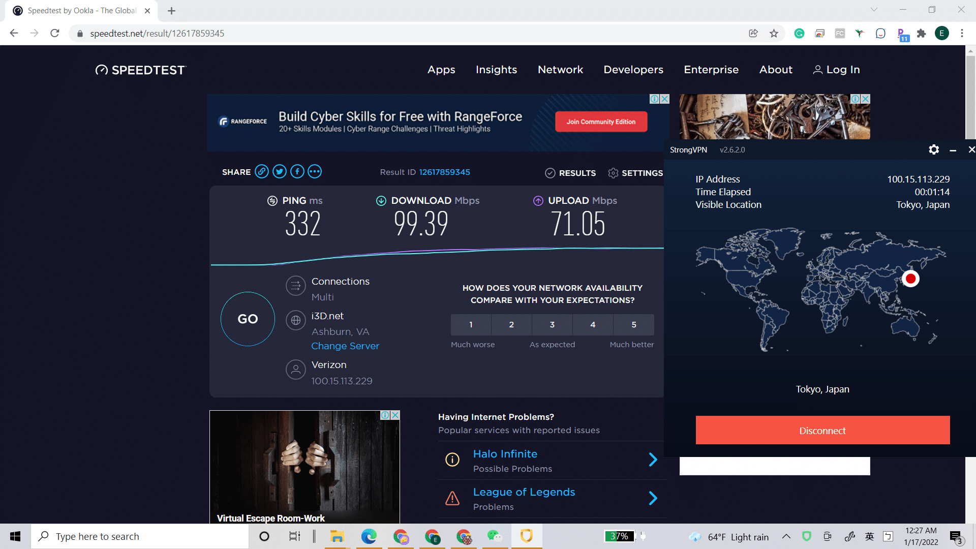 中囯VPN研究報告 2022 10月-每周即時VPN評測 – 墻知乎